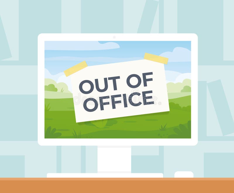 Out Office Vacation Stock Illustrations – 363 Out Office Vacation Stock ...