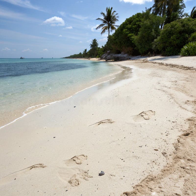Out of Office Written in the Sand on a Beach Stock Illustration ...