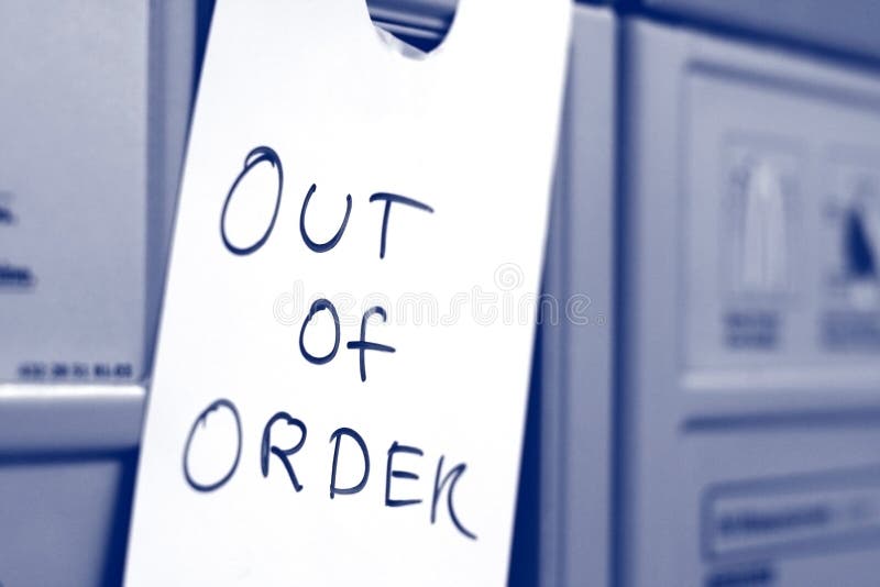 Out of order sign stock photo. Image of malfunctioning - 29659688