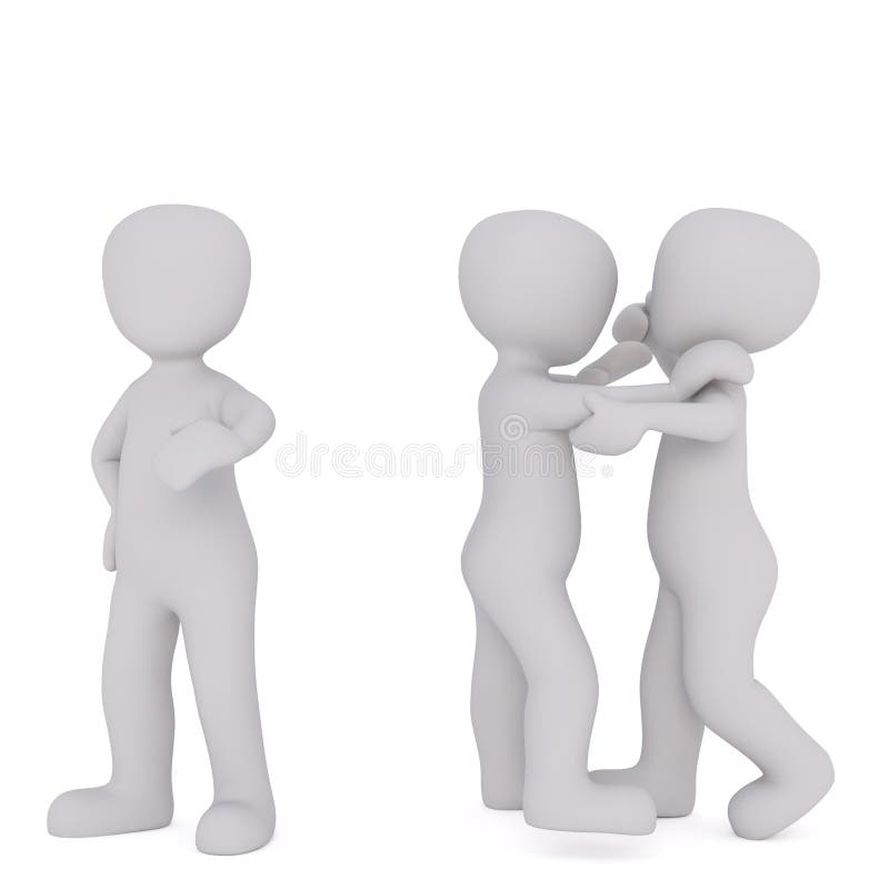 Out of the scuffle stock illustration. Illustration of interaction ...