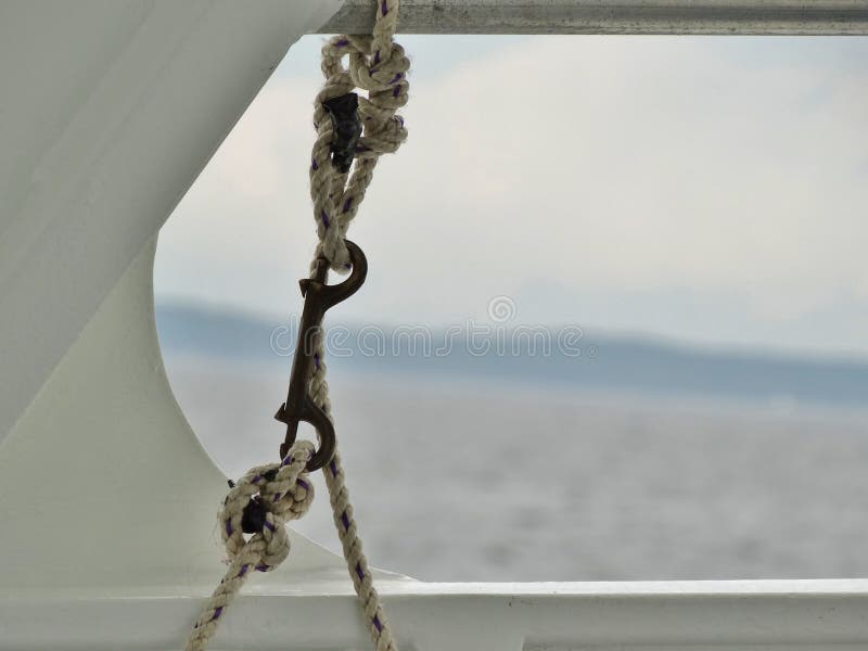 Out at sea stock photo. Image of ocean, boat, rigging - 59730458