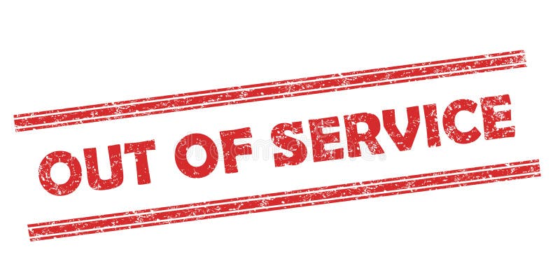 Out of Service Rubber Stamp Stock Illustration - Illustration of design ...