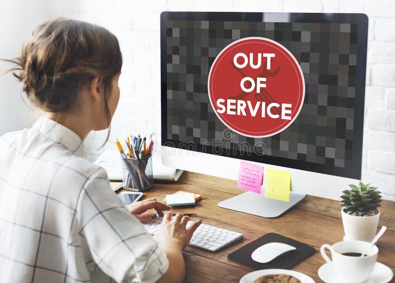 Out of Service Sign Graphic Concept Stock Image - Image of symbol ...