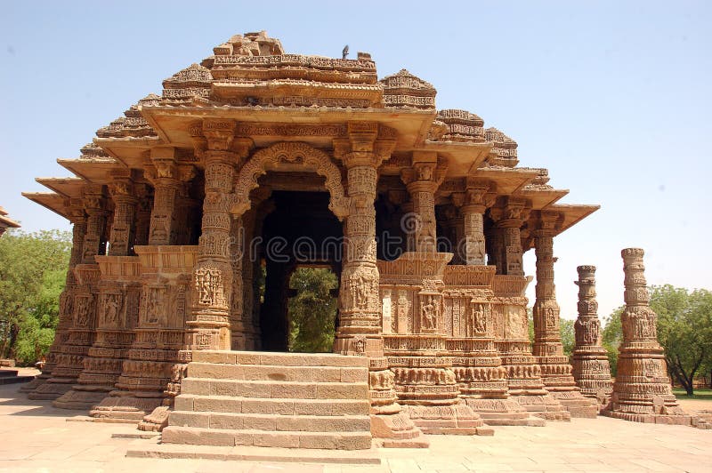 Out Side View of a Indian Temple. Stock Image - Image of worship, door ...