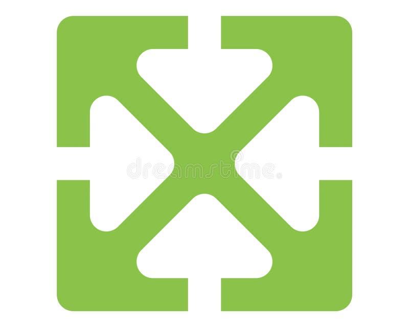 In and out arrow icon stock vector. Illustration of logo - 276125235