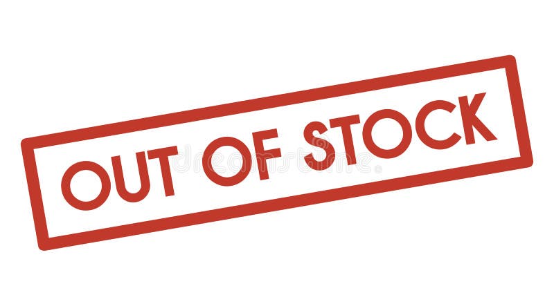 Out of Stock Icon on White Background, Flat Style. Stock Vector ...
