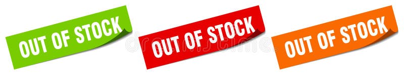 Out of Stock Sticker. Out of Stock Square Isolated Sign Stock Vector ...