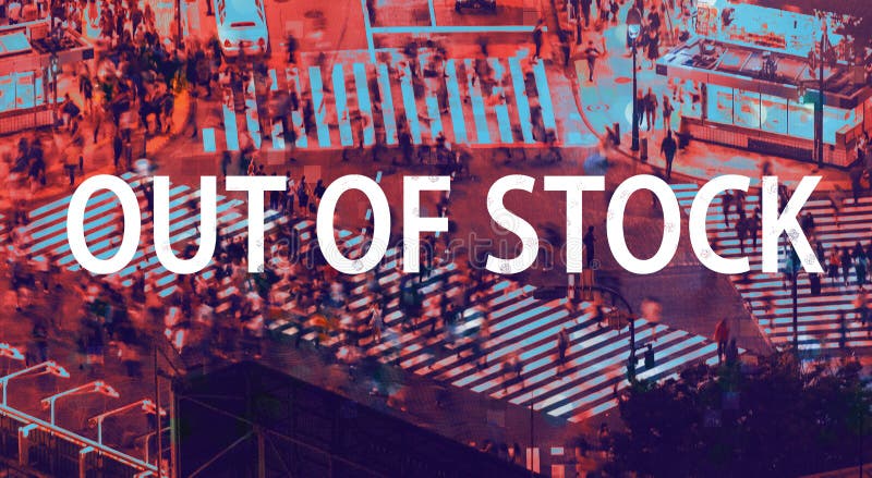 Out of Stock Theme with People Crossing an Intersection Stock Photo ...