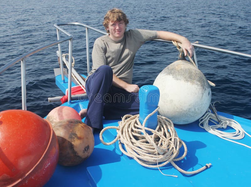 Man deep sea fishing stock image. Image of beautiful, marina - 1390991