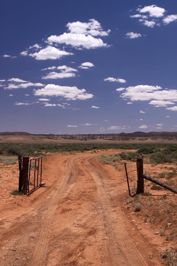 Left turn in the outback stock photo. Image of australia - 16291508