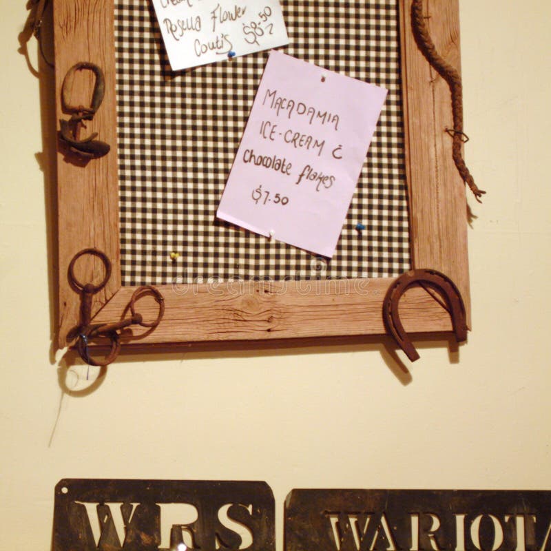 Restaurant Menu in the Outback Editorial Photography - Image of detail ...