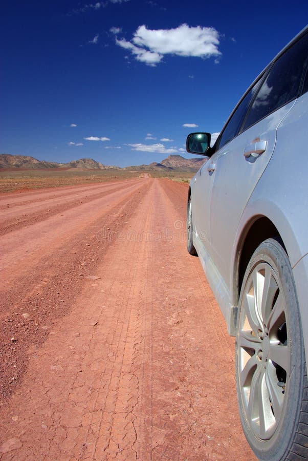 Outback Road & Mountain Range Stock Photo - Image of alone, gorge: 6333214