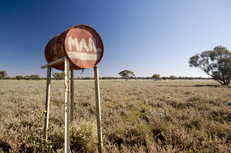 Outback mail box stock photo. Image of isolation, rural - 20764414