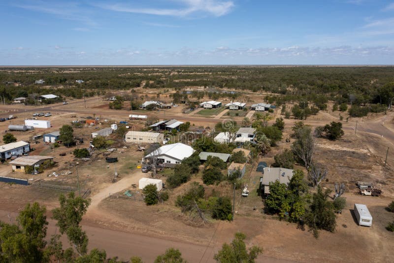 Town of Windorah. stock photo. Image of queensland, town - 227991316