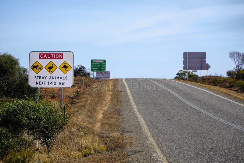 Outback road sign stock image. Image of bush, highway - 153009055