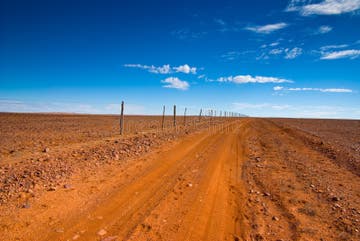 Outback Track stock photo. Image of blue, barrier, arid - 4603500