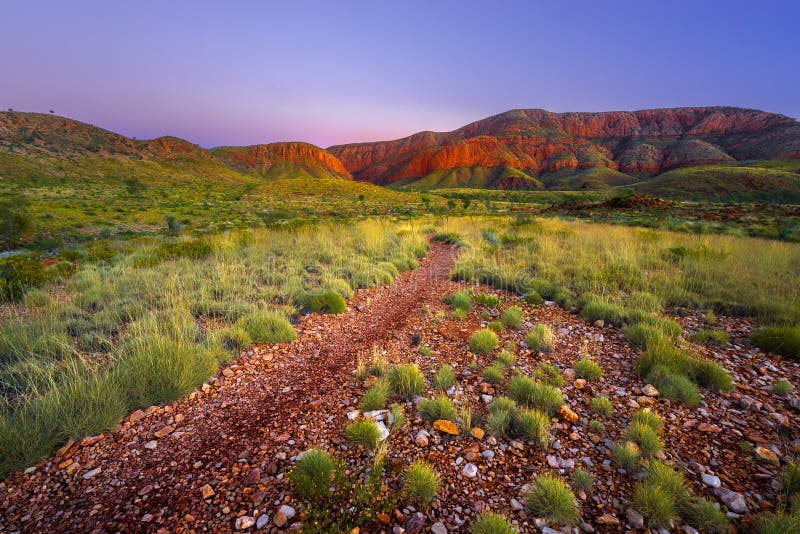 Outback Trail stock image. Image of path, travel, landscape - 114021829