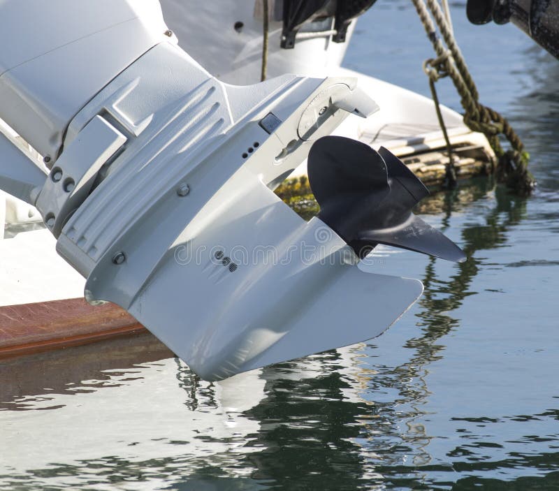 Outboard motor propeller stock image. Image of piston - 30947919