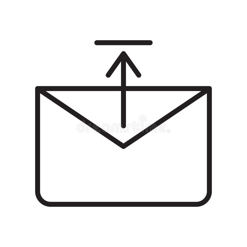 Outbox Icon Vector Sign and Symbol Isolated on White Background, Outbox ... Outbox Icon Vector Sign and Symbol Isolated on White Background, Outbox ...