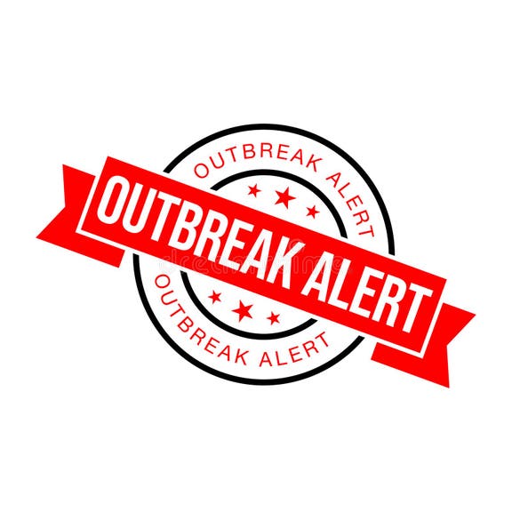 Outbreak Alert Rubber Stamp Vector Template Stock Vector - Illustration ...