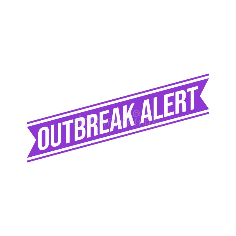 Outbreak Alert Rubber Stamp Vector Template Stock Illustration ...