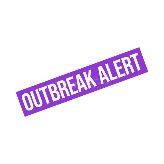 Outbreak Alert Rubber Stamp Vector Template Stock Vector - Illustration ...