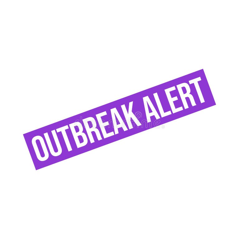 Outbreak Alert Rubber Stamp Vector Template Stock Vector - Illustration ...