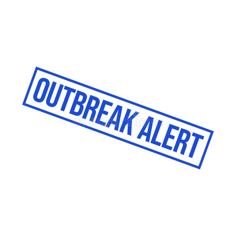 Outbreak Alert Rubber Stamp Vector Template Stock Illustration ...