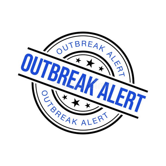 Outbreak Alert Rubber Stamp Vector Template Stock Vector - Illustration ...