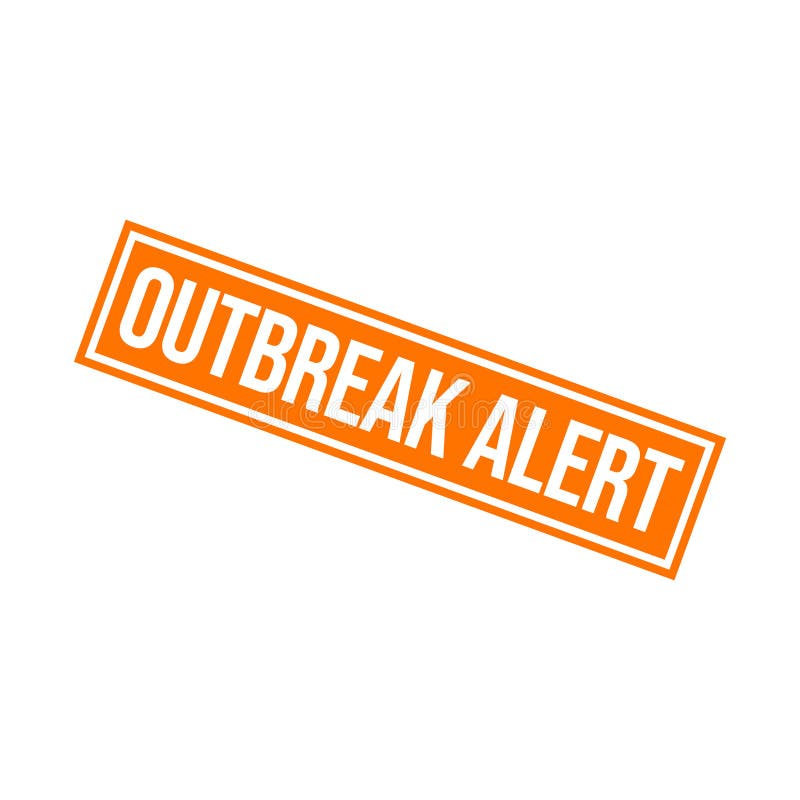 Outbreak Alert Rubber Stamp Vector Template Stock Illustration ...