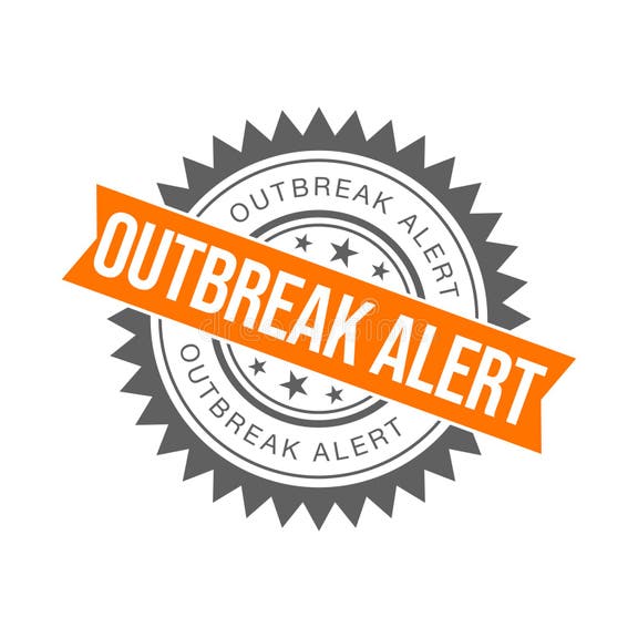 Outbreak Alert Rubber Stamp Vector Template Stock Illustration ...