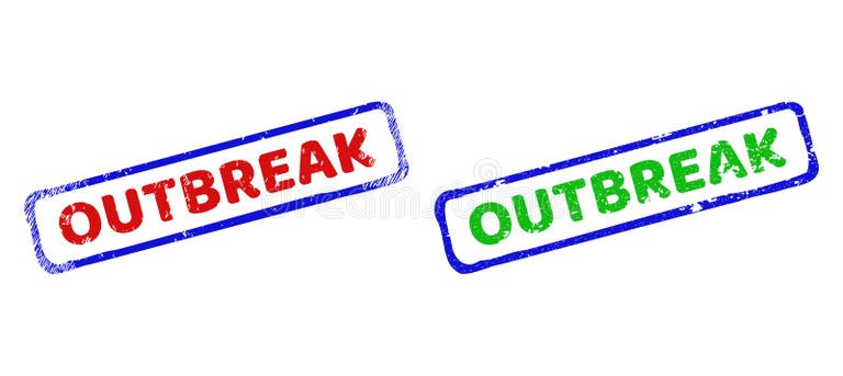 OUTBREAK Bicolor Rough Rectangle Watermarks with Corroded Textures ...