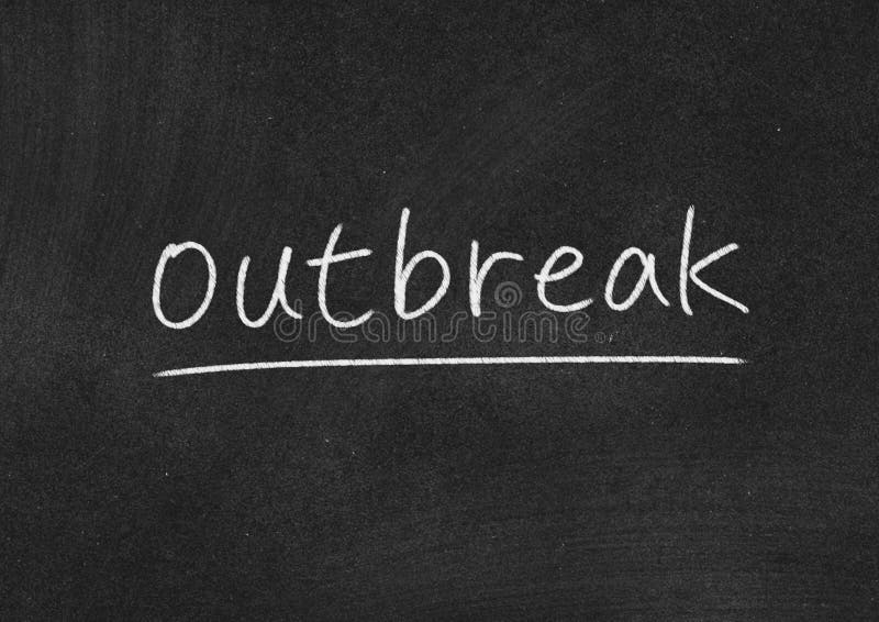 Outbreak stock photo. Image of outbreak, chalk, text - 165602912