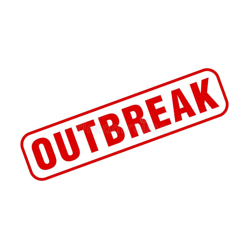 Outbreak Letter Rubber Stamp Vector Design Template Stock Illustration ...
