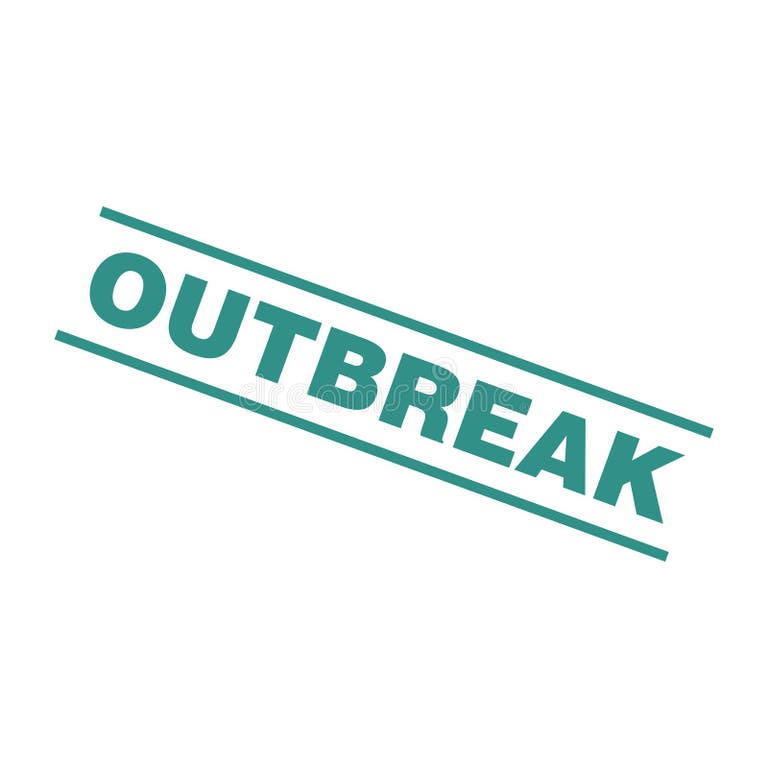 Outbreak Letter Rubber Stamp Vector Design Template Stock Vector ...
