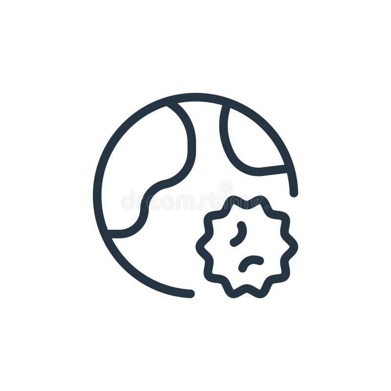 Outbreak Vector Icon Isolated on White Background. Outline, Thin Line ...