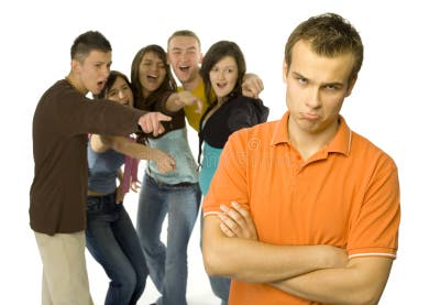 Outcast stock image. Image of rumour, group, fleer, rail - 2386325