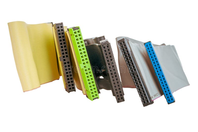 Outdated Cable Ide Cable for Connecting Hard Drives and Drives in a ...
