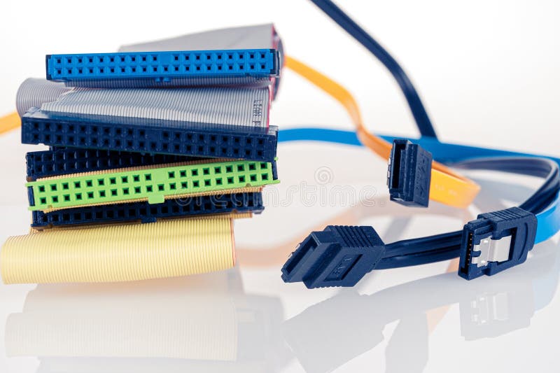 Outdated Cable Ide Sata Cable for Connecting Hard Drives and Drives in ...