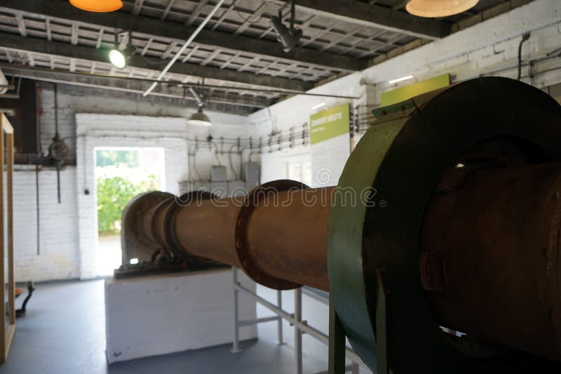 An Outdated Cement Production Facility at a Former Limestone Mining and ...