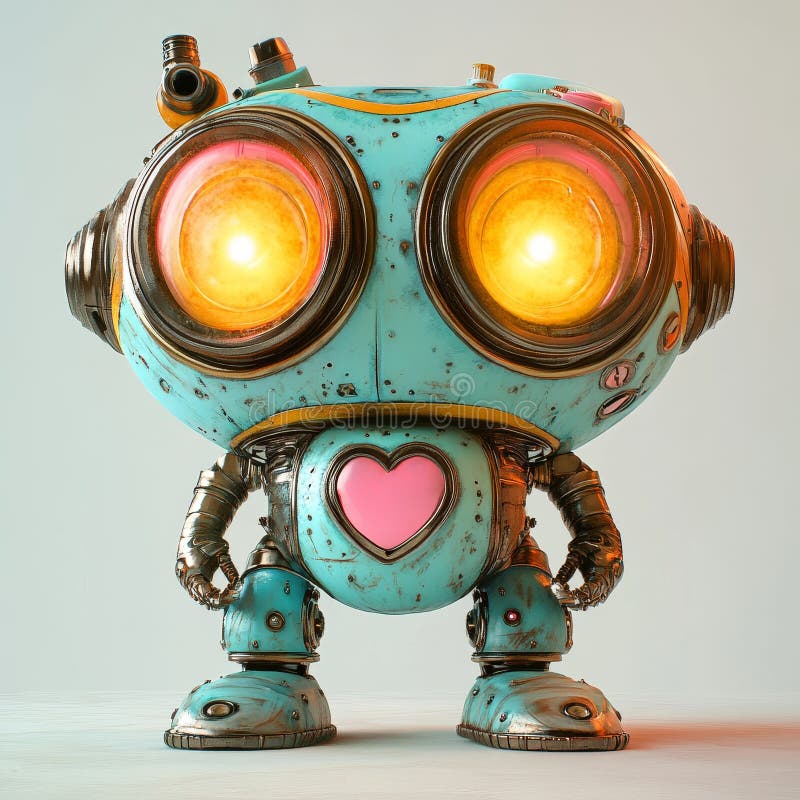 An Outdated yet Charming Robot with a Resplendent Heart, Personifying ...