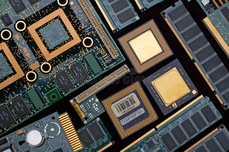 Outdated Computer Components Stock Photo - Image of components, scrap ...