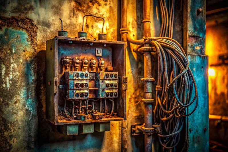 Aging Electrical Panel Stock Illustrations – 7 Aging Electrical Panel ...