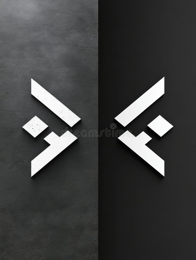 Outdated Logo Versus Modern Sleek Redesign Showing Branding Evolution ...