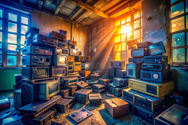 Outdated Satellite Dishes a Visual Depiction of Technological Obsolescence and EWaste ...