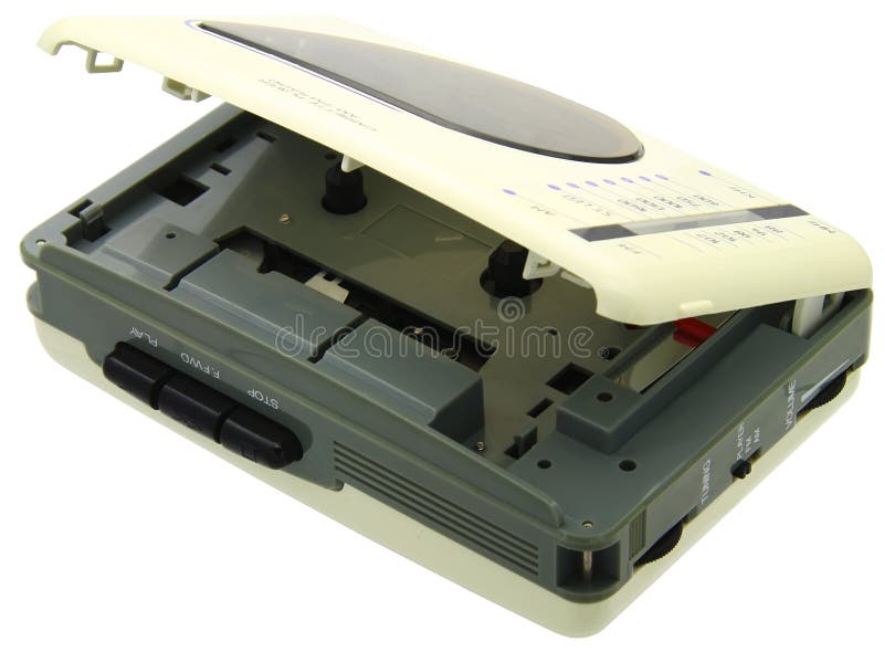 Old walkman stock image. Image of music, device, play - 15976115