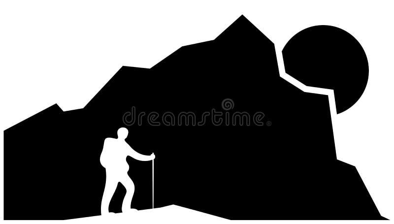 Outdoor Activity Symbol Logo, Camping, Climber, Rock Climber Stock ...