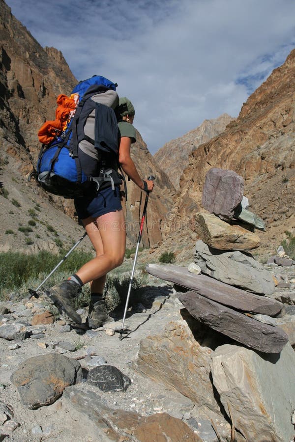 Outdoor Activity - Trekking Stock Image - Image of hard, summer: 7166977