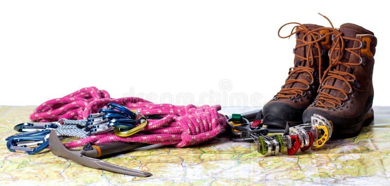 Outdoor Adventure Accessories Stock Image - Image of adventure, package ...
