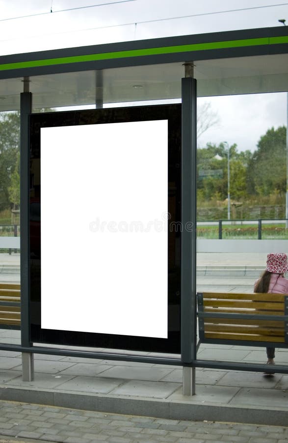 Outdoor Advertising Billboard at the Bus Stop. Stock Image - Image of ... Outdoor Advertising Billboard at the Bus Stop. Stock Image - Image of ...